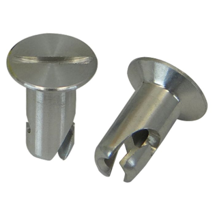 Moroso Quick Fastener Flush Head 5/16in Aluminum 10 Pack