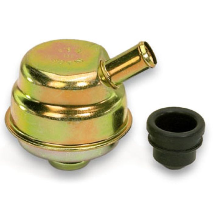 Moroso Oil Separator Breather 5/8in Hose Gold Iridite 68780