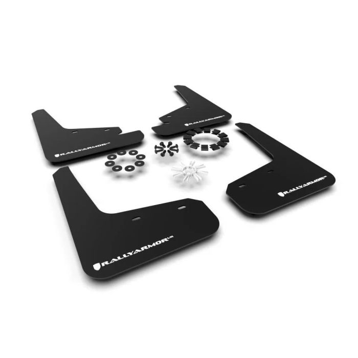 Rally Armor Black Mud Flap w/ White Logo Tesla Model Y 2020-2021- RALL ...